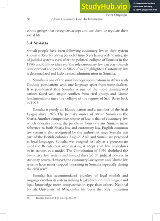 AFRICAN CUSTOMARY LAW SYSTEM | PDF
