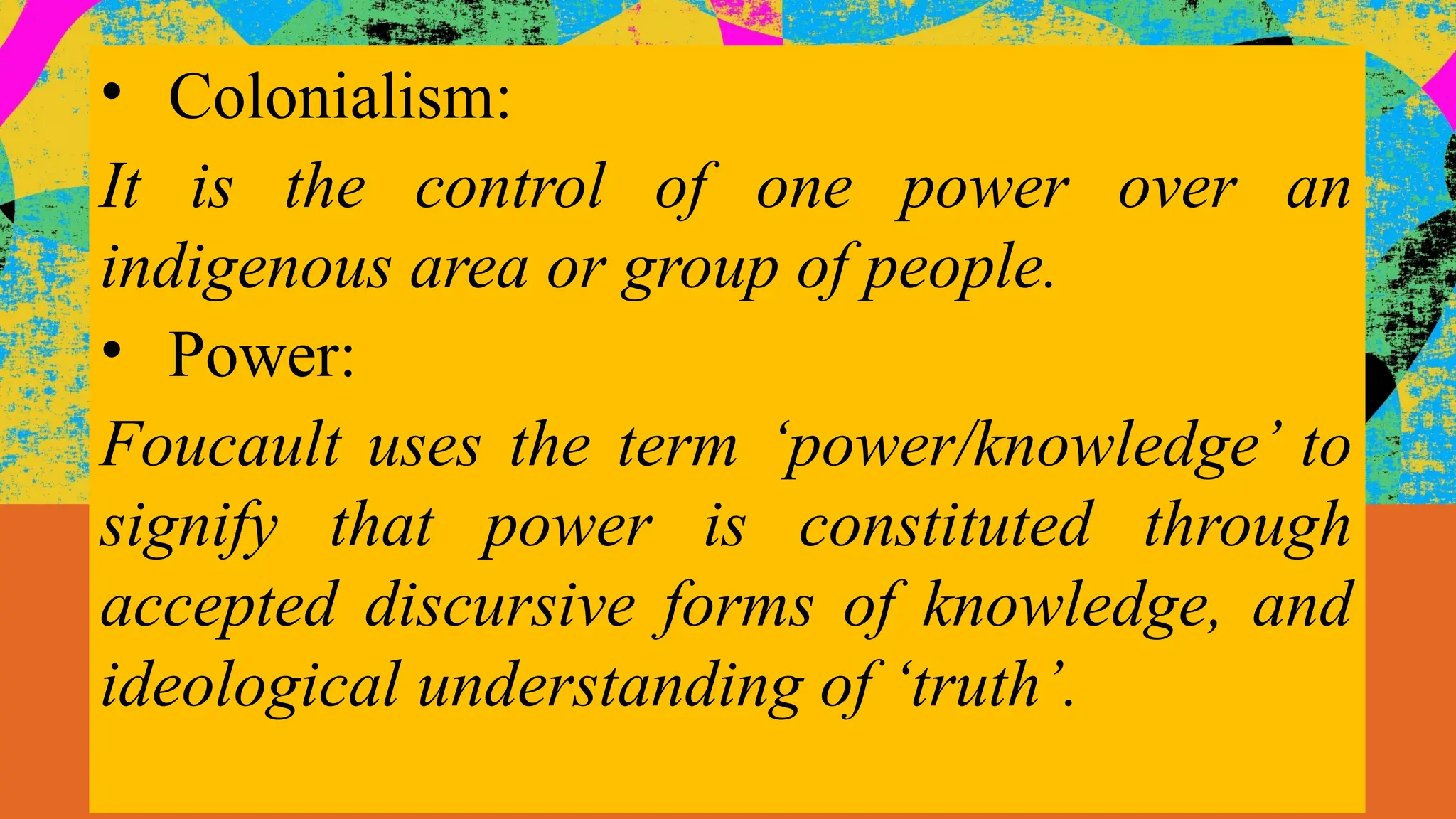African/Egyptian literature-Power & Colonialism | PPTX