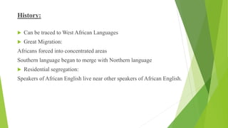 African English | PPTX