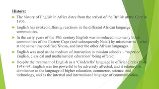 African English | PPT