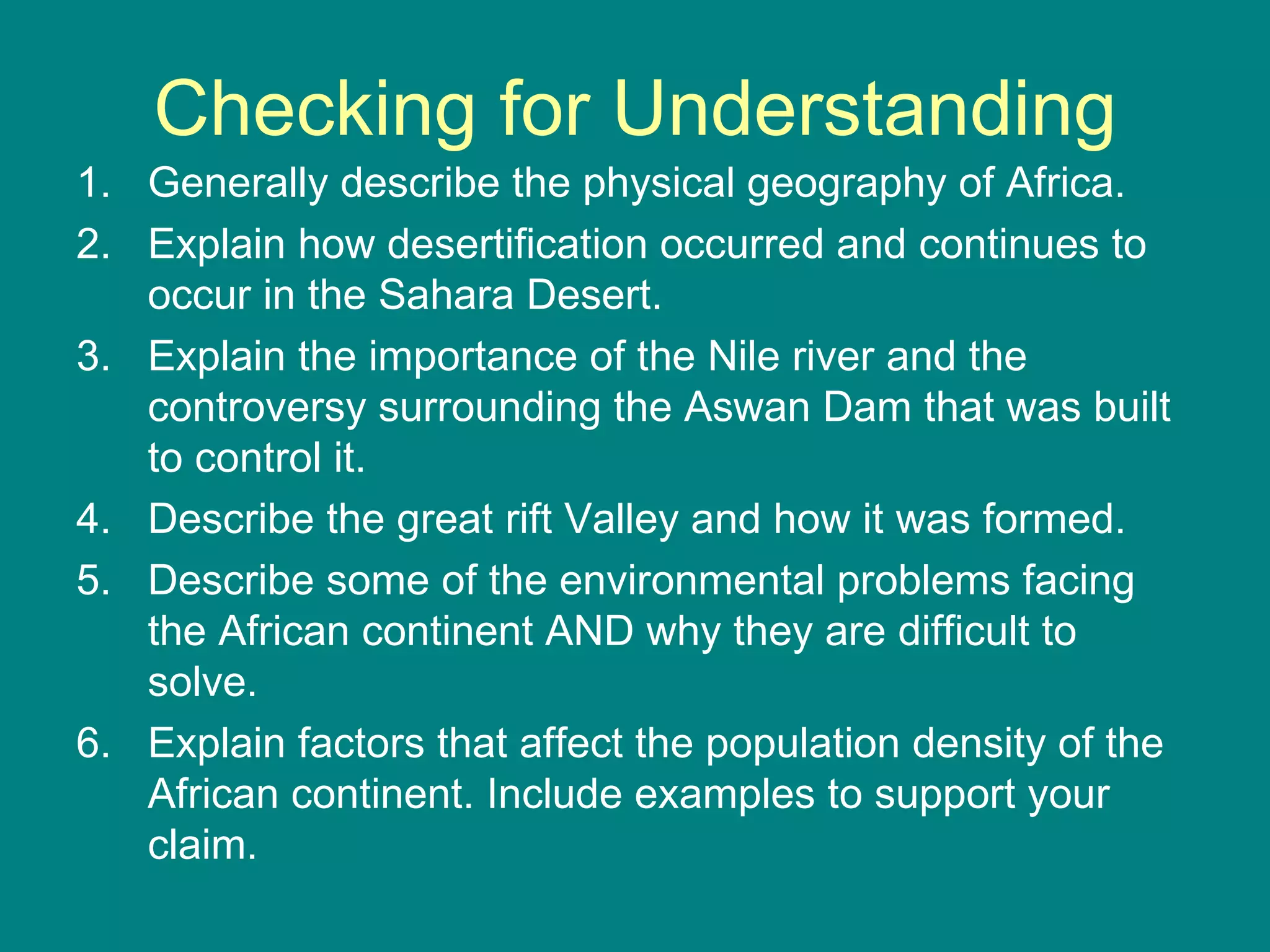 African Geography | PPT
