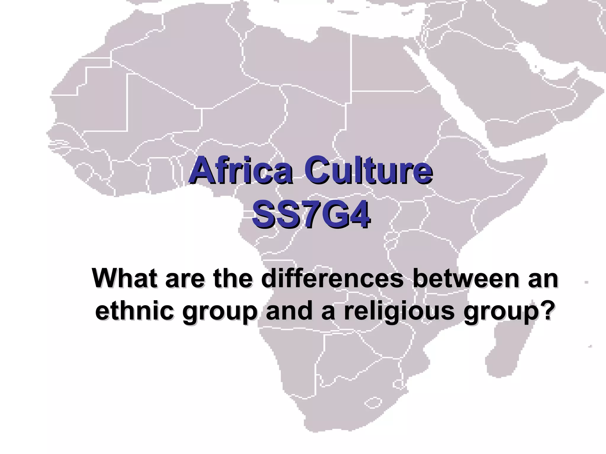 African groups | PPT