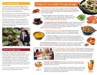 African Heritage Diet Brochure | PPT