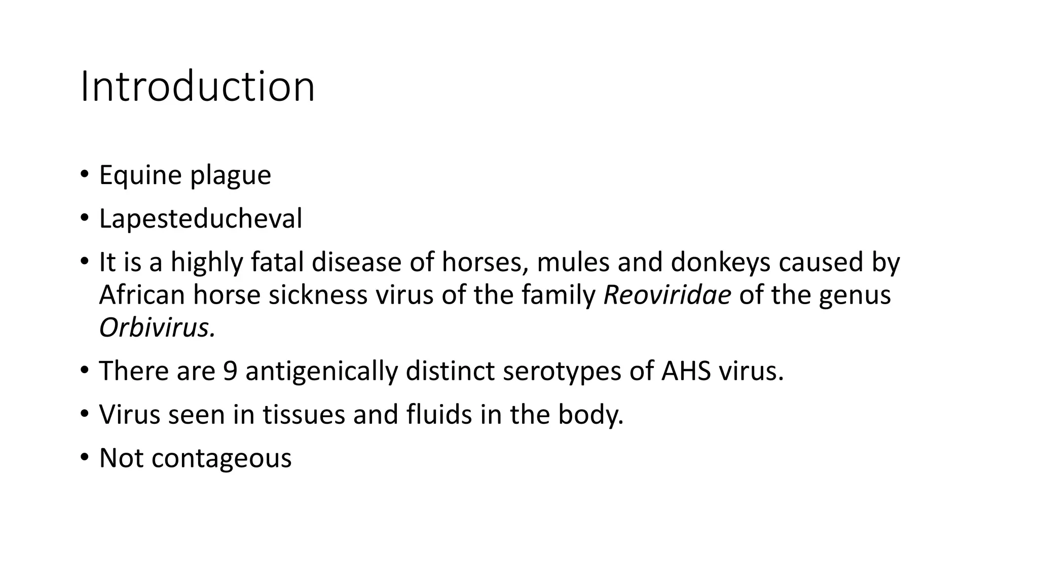 African horse sickness | PPTX