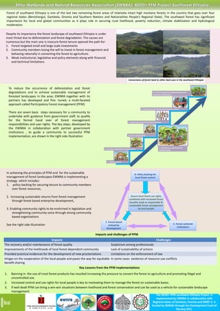 Ethio-Wetlands and Natural Resources Association: REDD+ PFM Project in Southwest Ethiopia | PDF