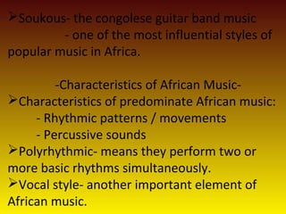 African & latin american music duskyrose | PPT