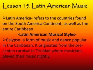 African & latin american music duskyrose | PPT