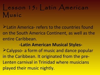 African & latin american music | PPT
