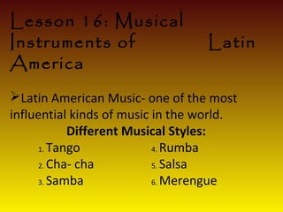African & latin american music | PPT