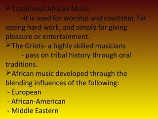 African & latin american music | PPT