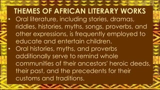 African Literature | PPTX
