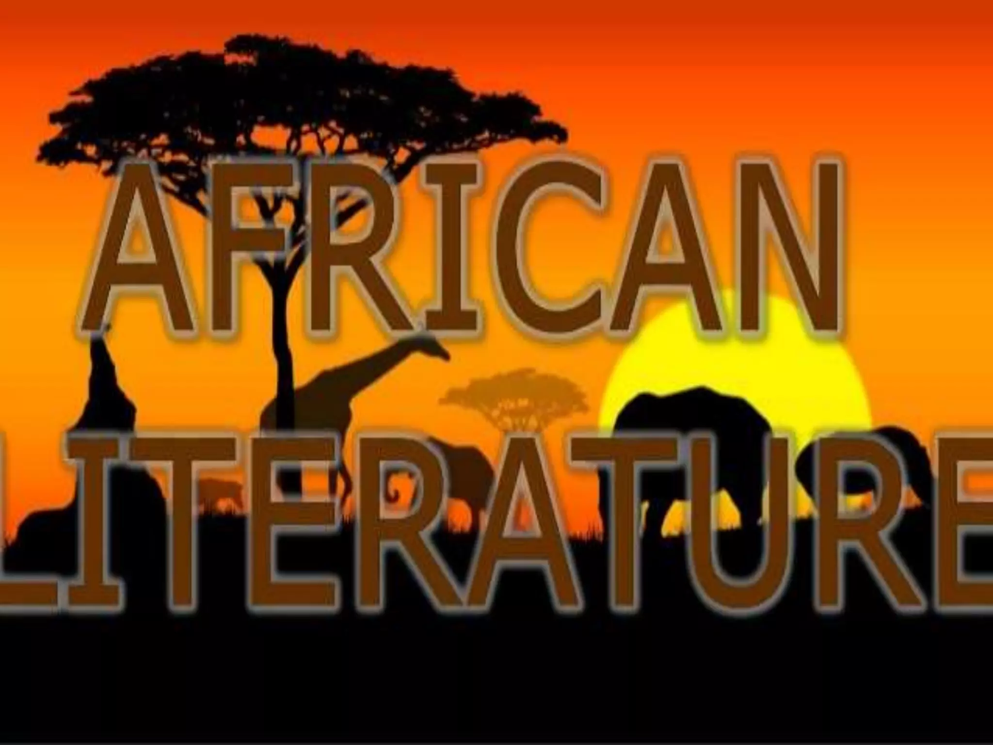 African Literature: A Village of Round and square houses | PPTX