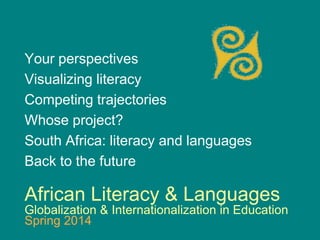 African literacy and languages | PPT