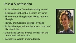 women's character in swamp dwellers | PPTX