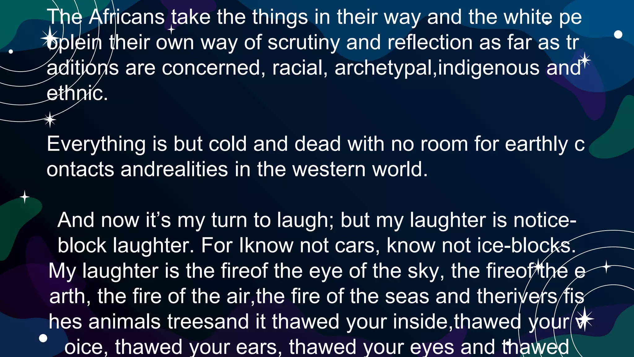 Concept Of Racism in The Poem You Laughed and Laughed and Laughed | PPTX