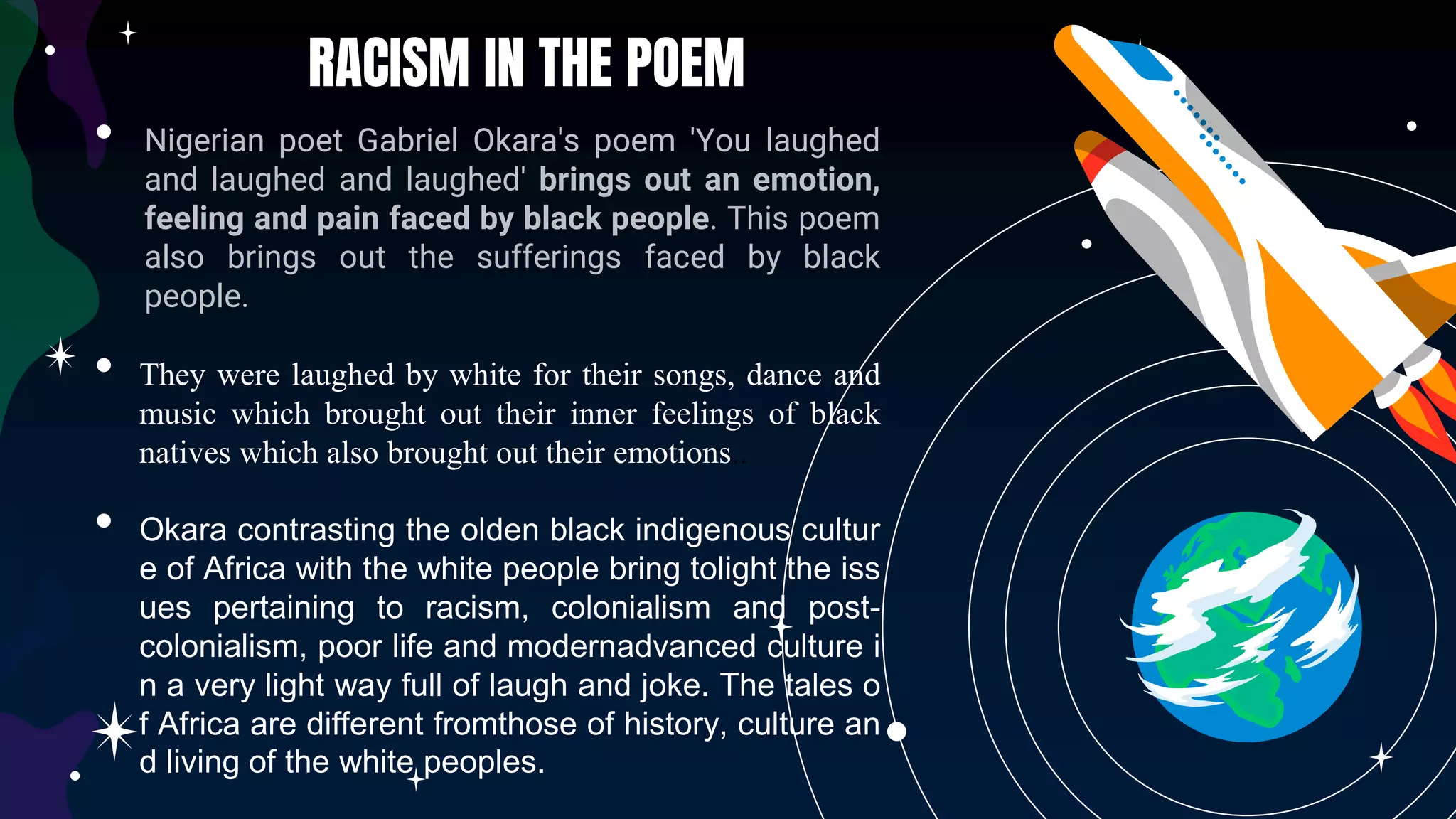 Concept Of Racism in The Poem You Laughed and Laughed and Laughed | PPTX