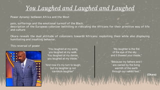 Gabriel Okara's Postcolonial Vision: 'You Laughed and Laughed and ...