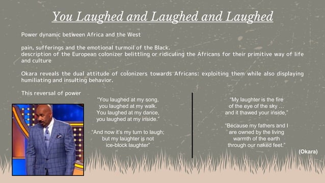 Gabriel Okara's Postcolonial Vision: 'You Laughed and Laughed and ...