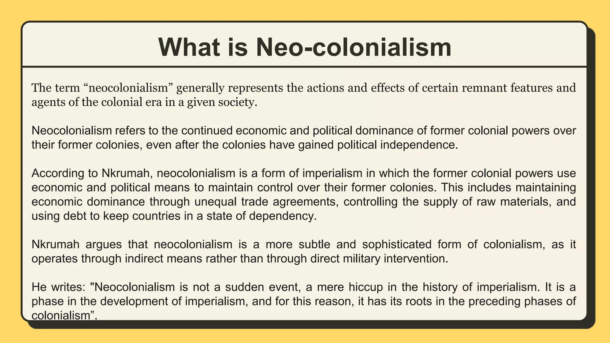 Neocolonialism in Petals of Blood | PPTX