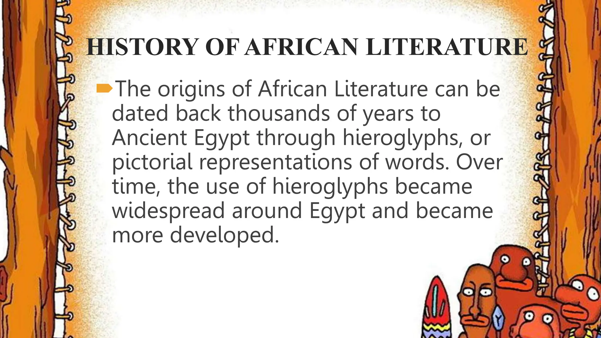 21st Century Literature AFRICAN LITERATURE | PPTX