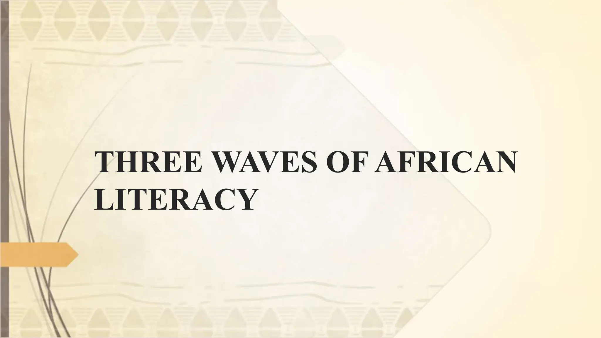 21st Century Literature AFRICAN LITERATURE | PPTX