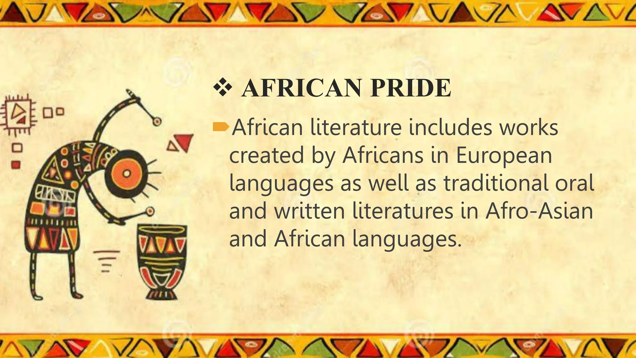 21st Century Literature AFRICAN LITERATURE | PPTX