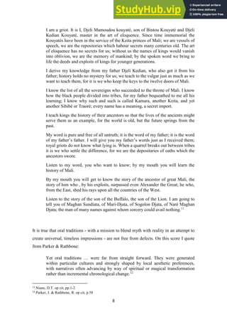 AFRICAN LITERATURE IN THE MAKING FROM PRE-COLONIALISM TO POST ...