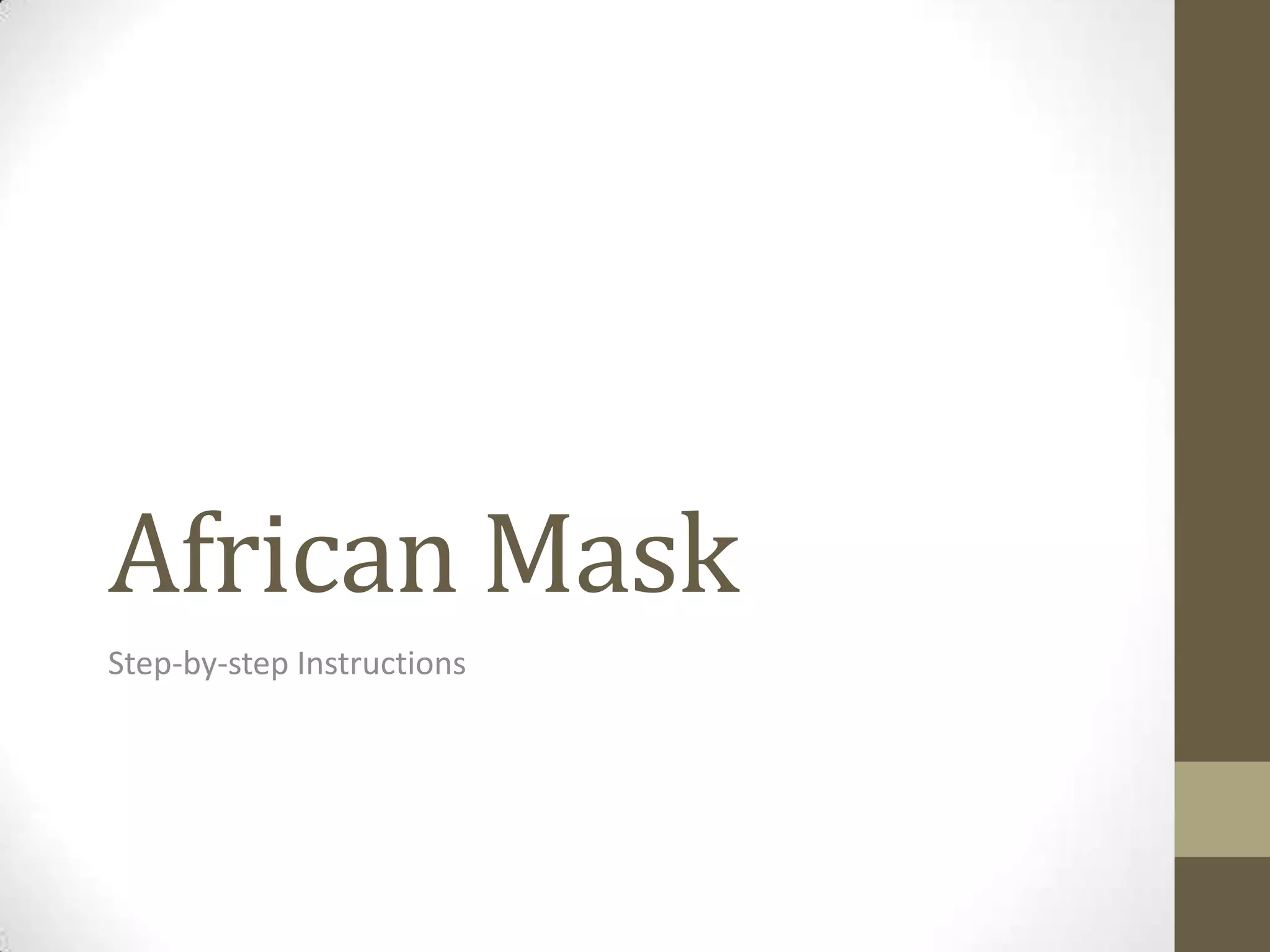 African mask | PPTX