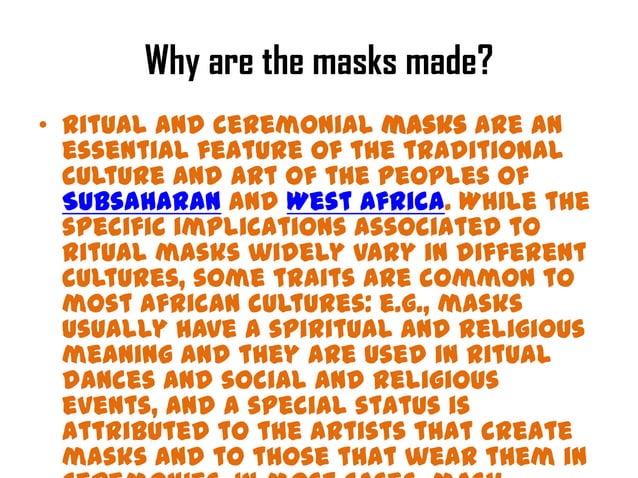 African masks Powerpoint | PPTX