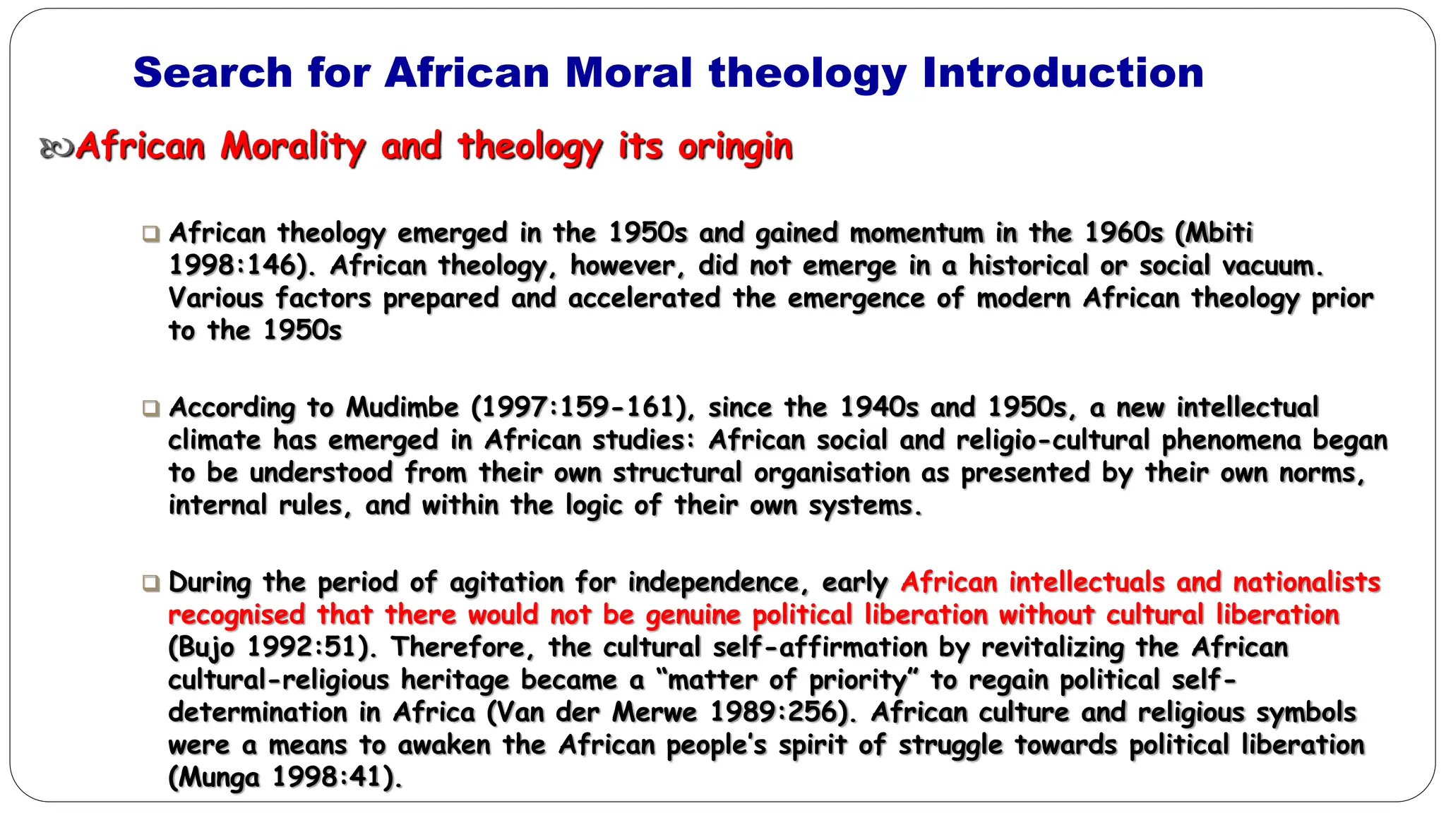 The Presentation about African Moral theology.ppt