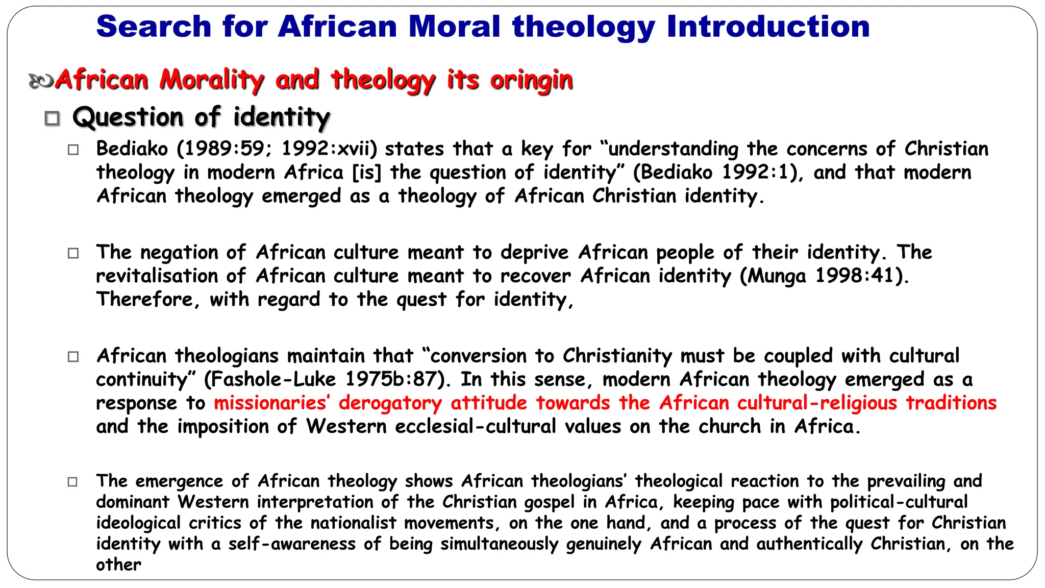 The Presentation about African Moral theology.ppt