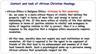 The Presentation about African Moral theology.ppt