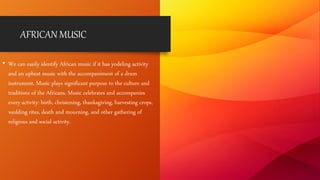 African Music | PPT