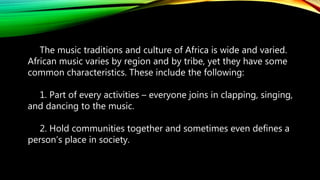 African music | PPT