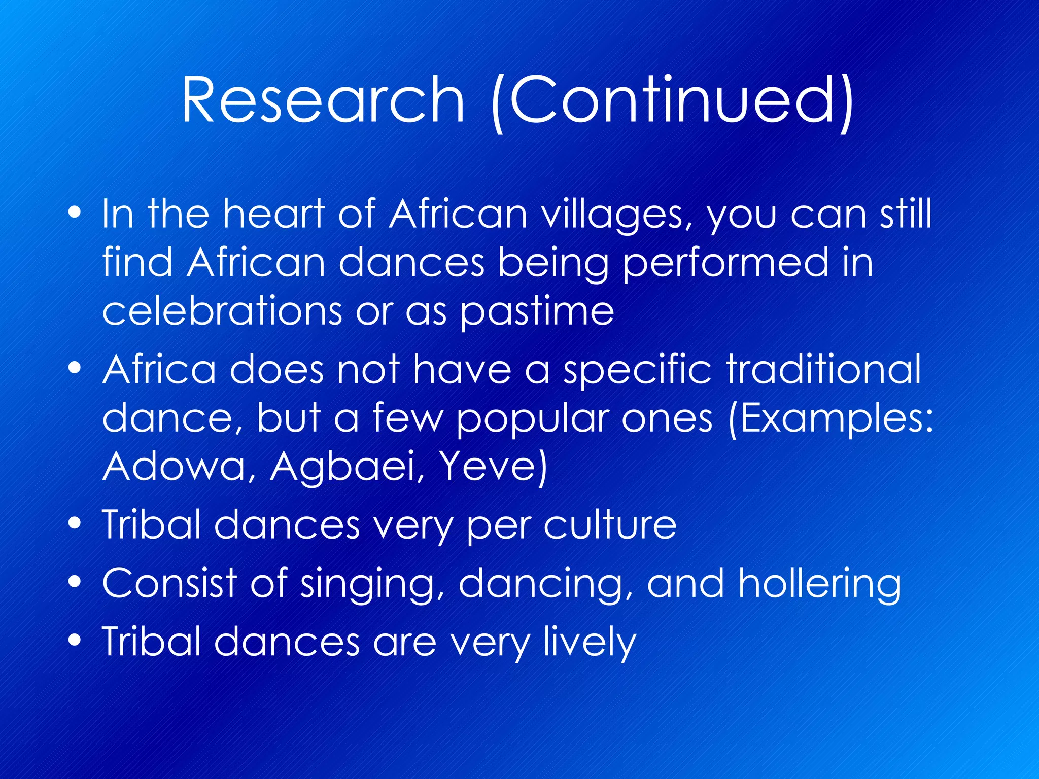African Music And Dance, And How It | PPT