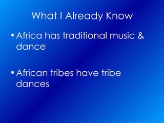 African Music And Dance, And How It | PPT