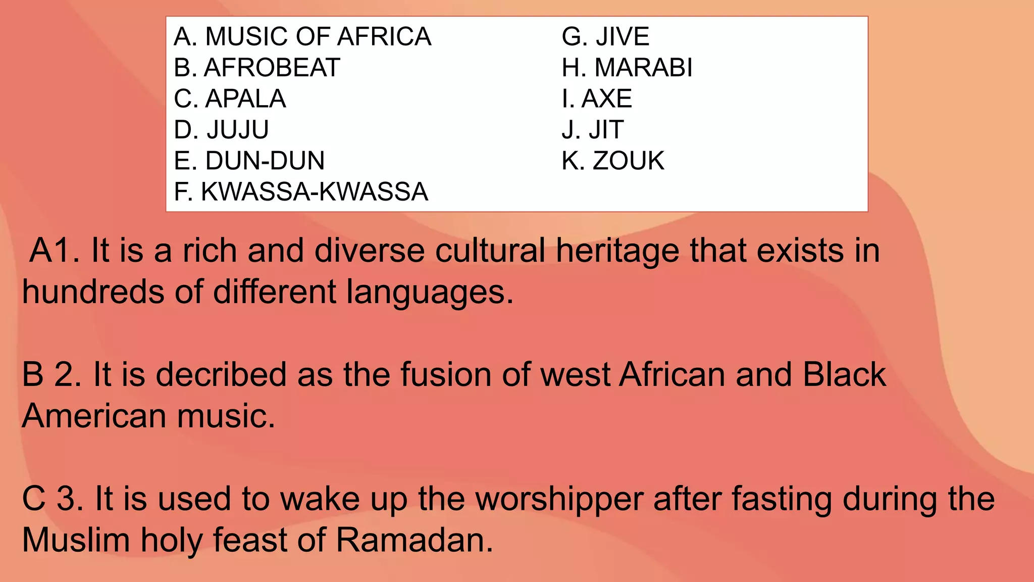 African Music Grade 10 2nd quarter.pptx