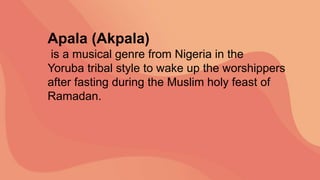 African Music Grade 10 2nd quarter.pptx