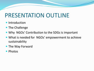 How Can NGOs Contribute to the SDGs? | PPTX