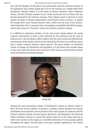 African novels and novelists | PDF