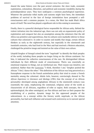 African novels and novelists | PDF