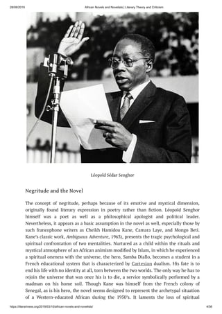 African novels and novelists | PDF