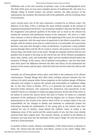 African novels and novelists | PDF