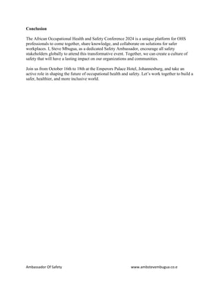 African Occupational Health and Safety Conference 2024.pdf