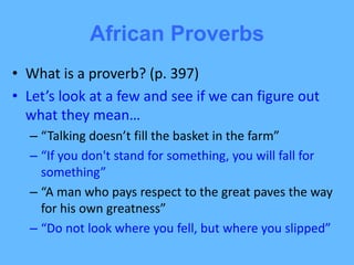 African oral traditions | PPTX