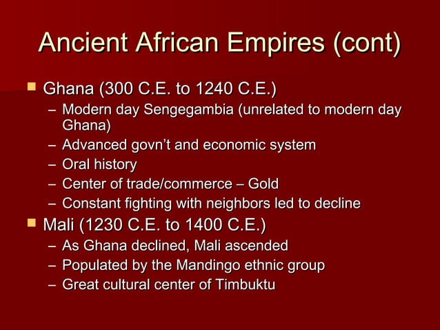 African Origins of African Americans | PPT