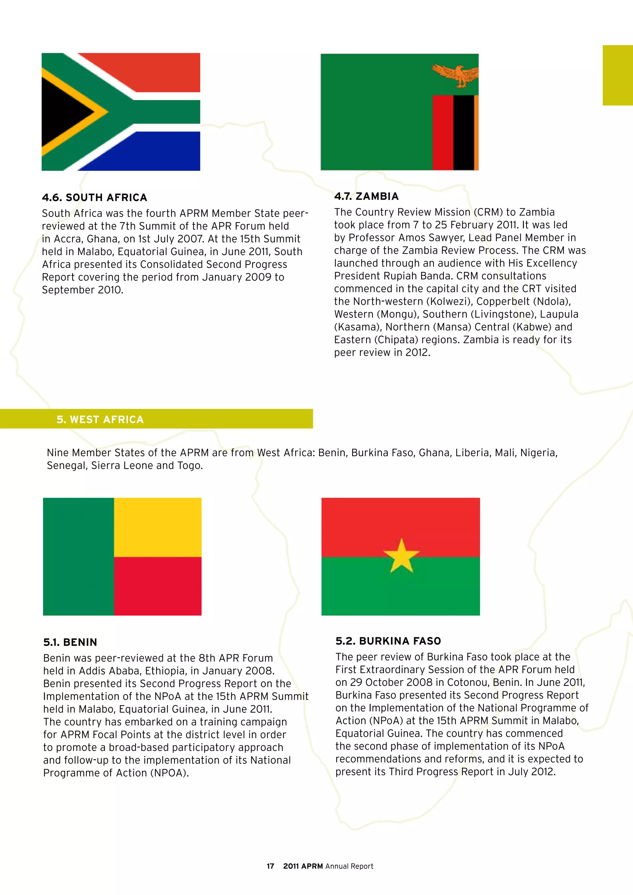 African Peer Review Mechanism (APRM) Annual Report 2011 | PDF
