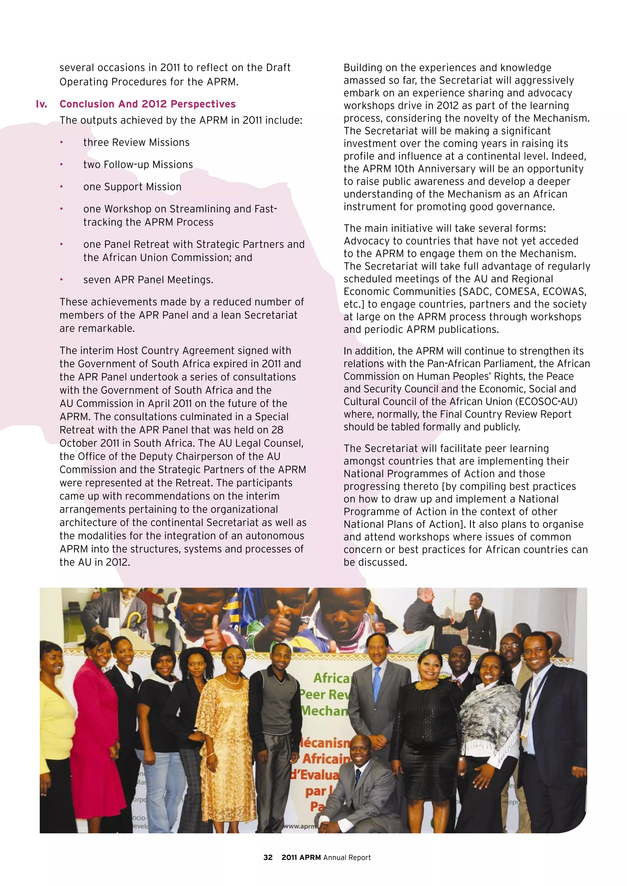 African Peer Review Mechanism (APRM) Annual Report 2011 | PDF