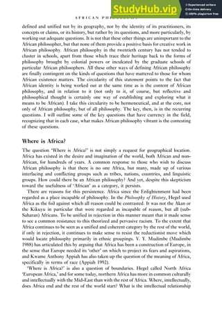 African Philosophy | PDF