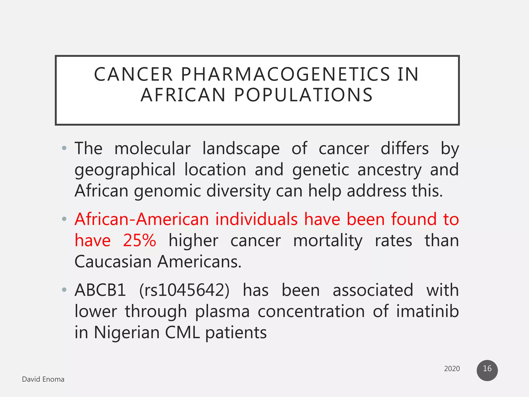 African population genetics | PPTX